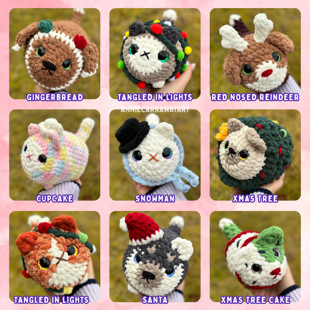 Christmas & Winter Cats & Dogs Crochet Pattern | Digital Download ...